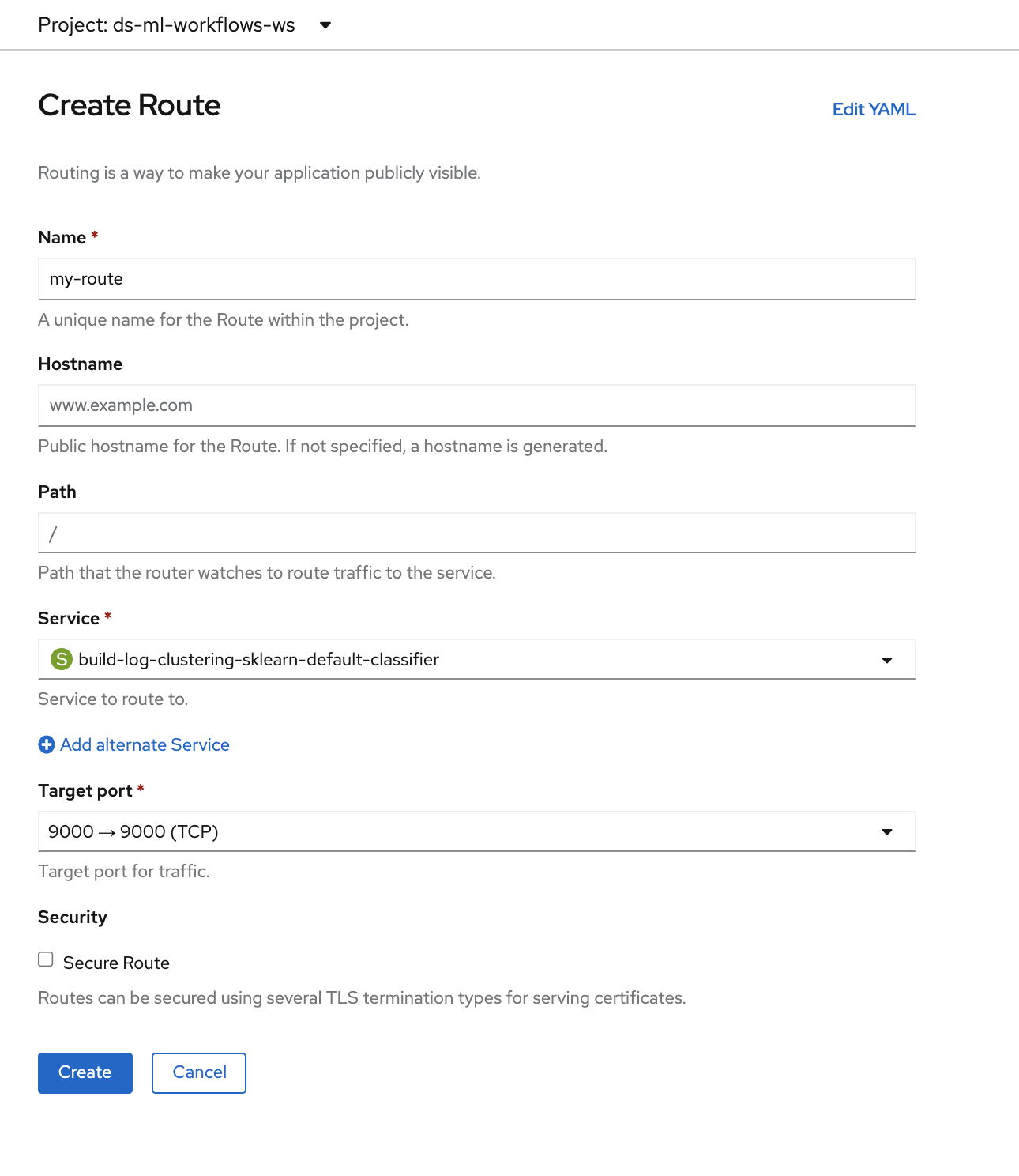 Deploy models on OpenShift using Seldon Server — Data Science Workflows